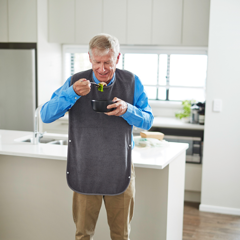 Washable Adult Tray Feeding Bib