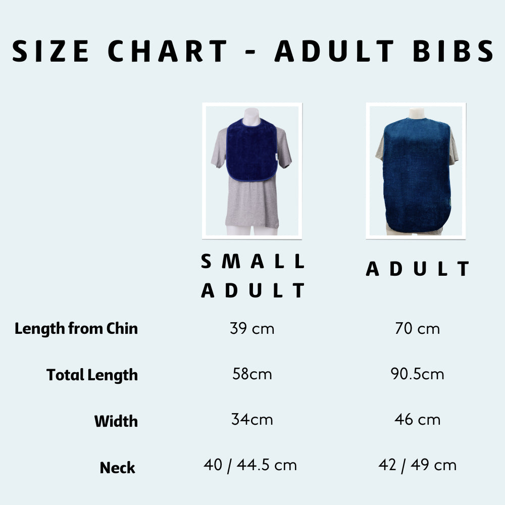 Feeding Bib Adult waterproof backing | Independently You