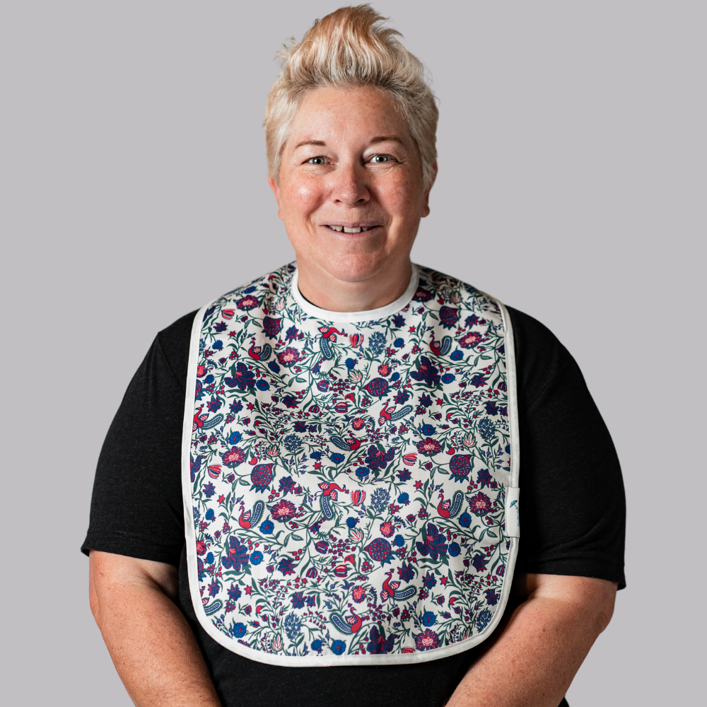 Feeding Bib Adult waterproof backing | Independently You