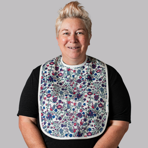 Feeding Bib Adult waterproof backing | Independently You